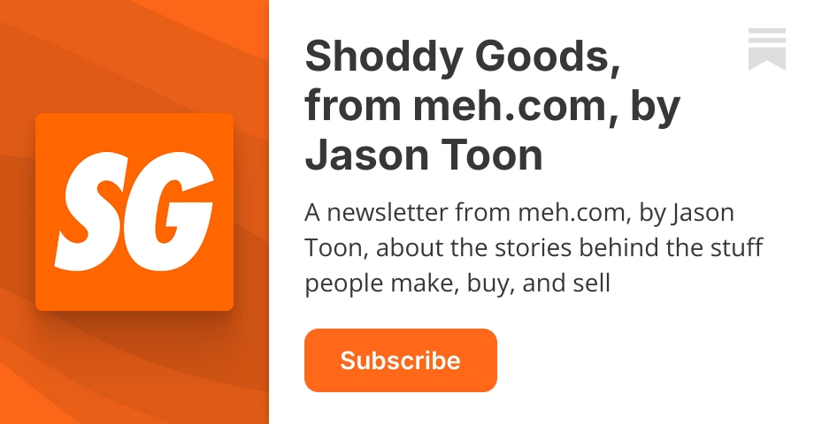 Archive - Shoddy Goods, from meh.com, by Jason Toon