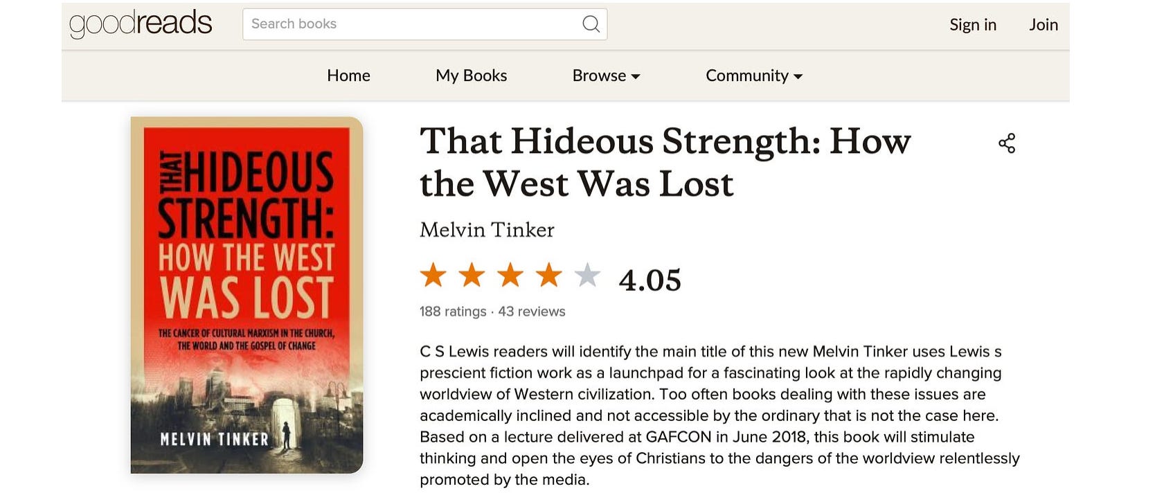 That Hideous Strength: a deeper look at how the West was lost