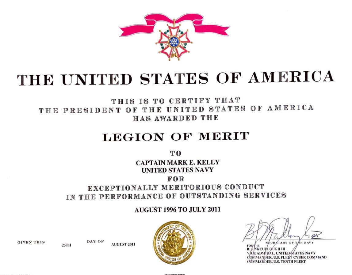 The Extraordinary Military Career of Mark Kelly