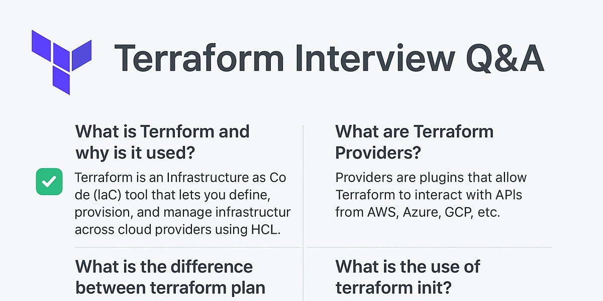 30 Most Asked Terraform Interview Questions & Answers (With Scenarios + Cheat Sheet)