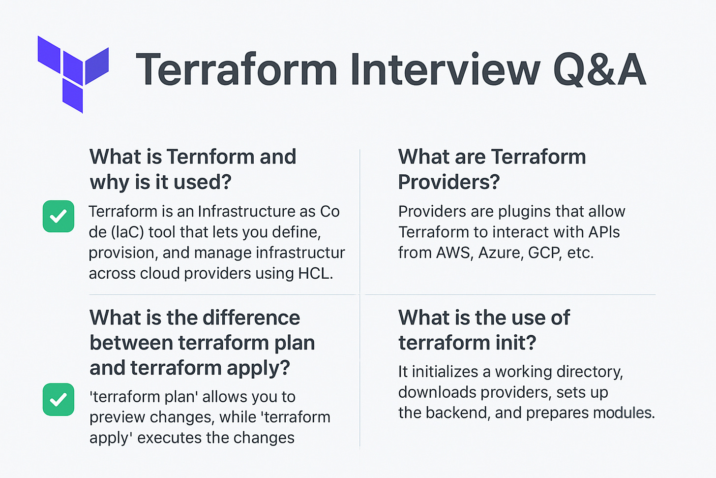 30 Most Asked Terraform Interview Questions & Answers (With Scenarios + Cheat Sheet)