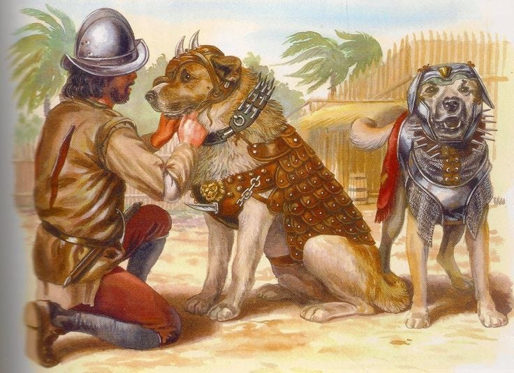 Spanish war dogs - Alan Huffman's What Happened