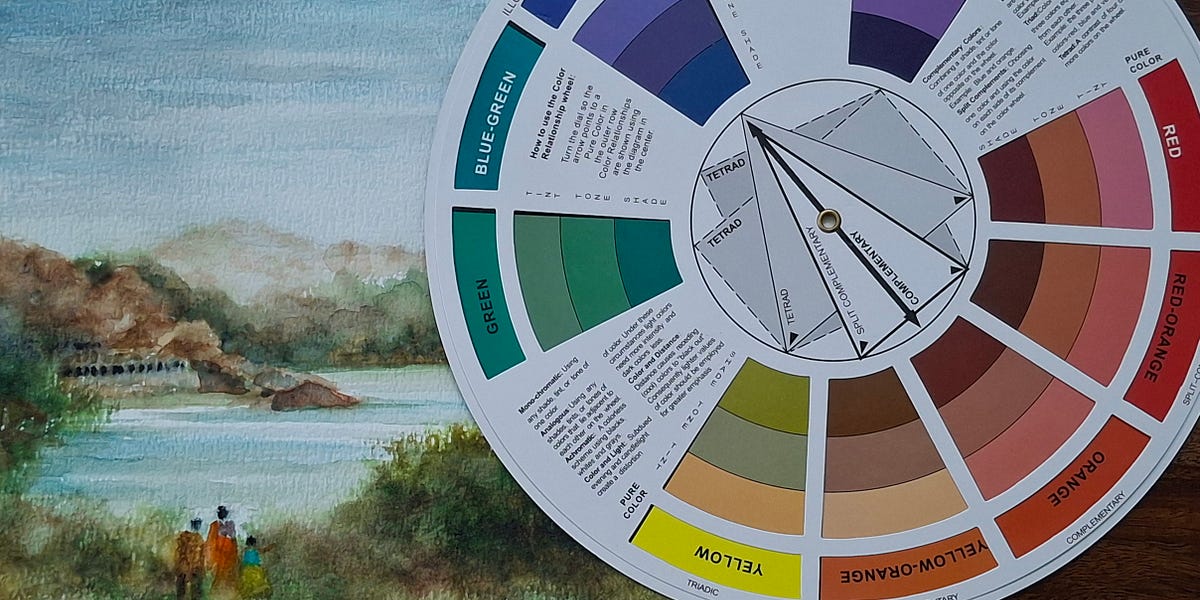 Exploring Split-Complementary Colour Schemes in Watercolour