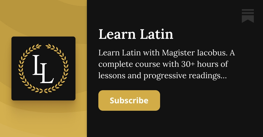 Latin for Beginners — Full Course (Start Here)