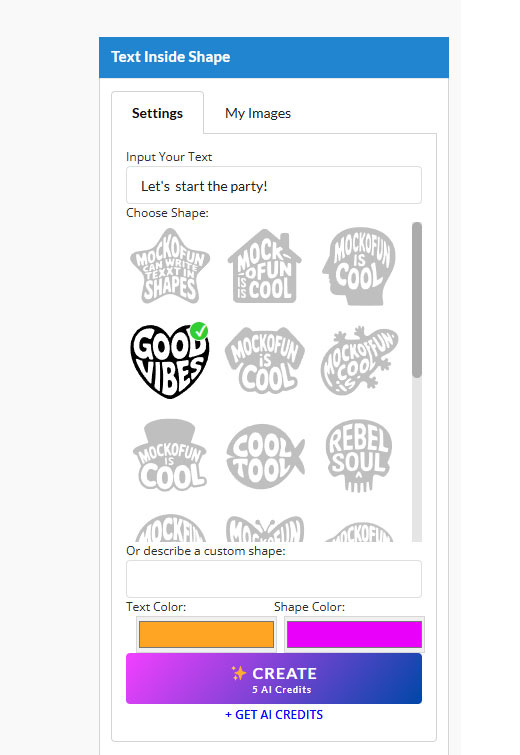 Warp Text Into Shapes - by JoanaN - Design Easy