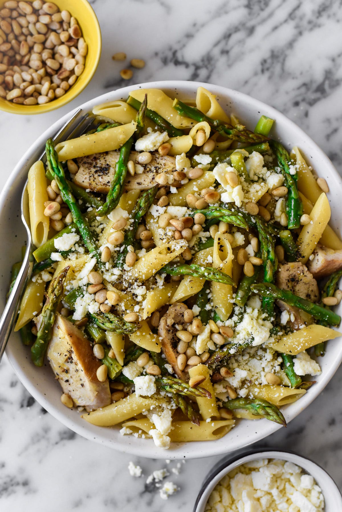 Asparagus Chicken Pasta - by Audrey Le Goff