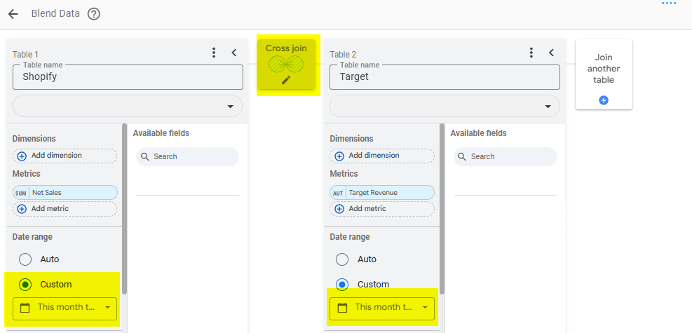 How to properly compare a metric against its monthly target in Looker ...