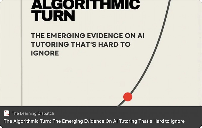 Emil O. W. Kirkegaard (@kirkegaard): "Can AI tutoring provide effective ...