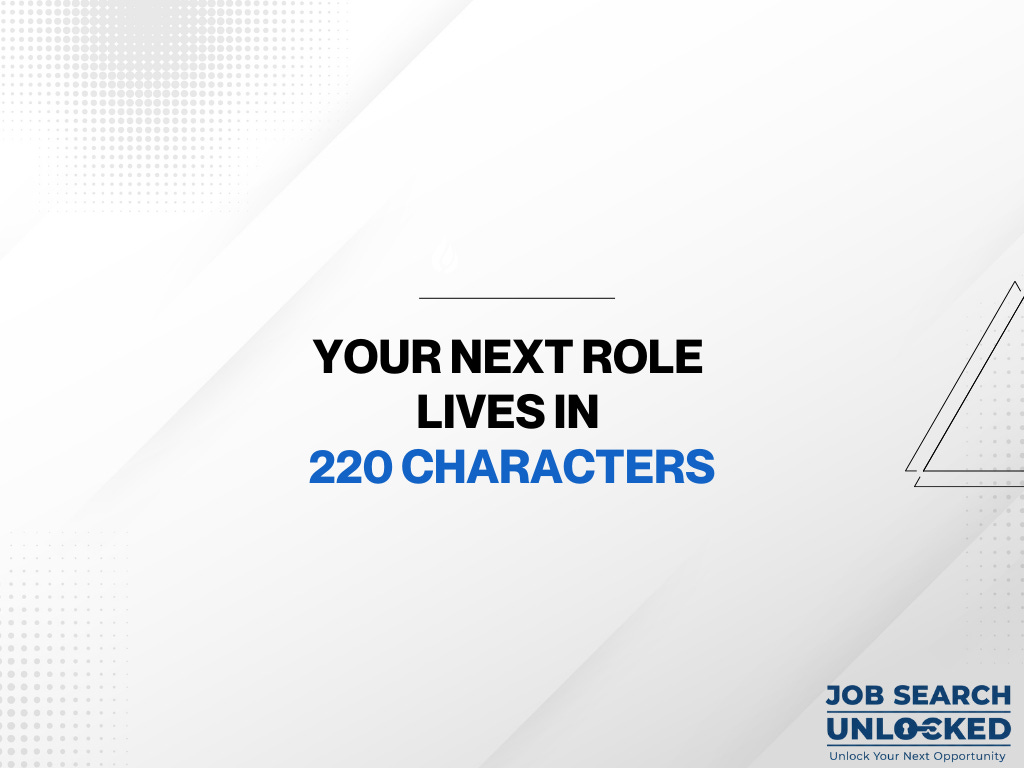 Your Next Role Lives in 220 Characters