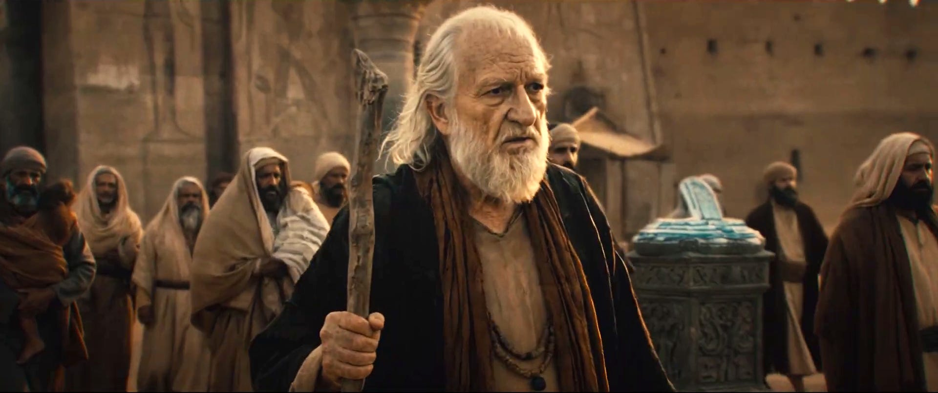 Watch: Ben Kingsley plays Moses — again! — in a prequel to House of David
