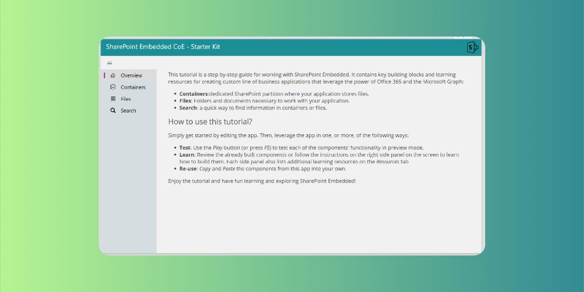 Power Up Your SharePoint Embedded Solutions with the Starter Kit