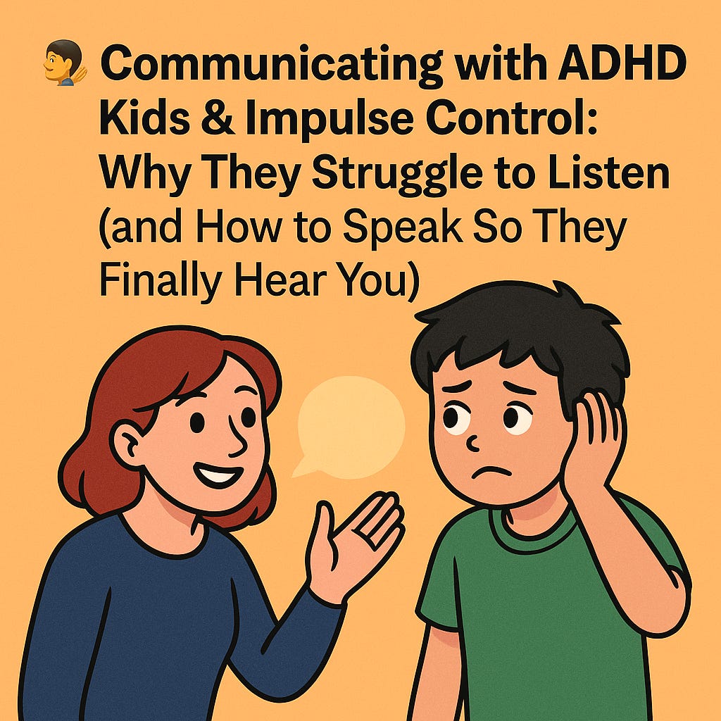 🗣️ Communicating with ADHD Kids & Impulse Control: Why They Struggle to ...