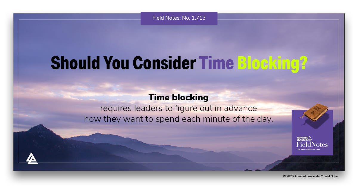 To Get the Most From Your Day, Consider Time Blocking