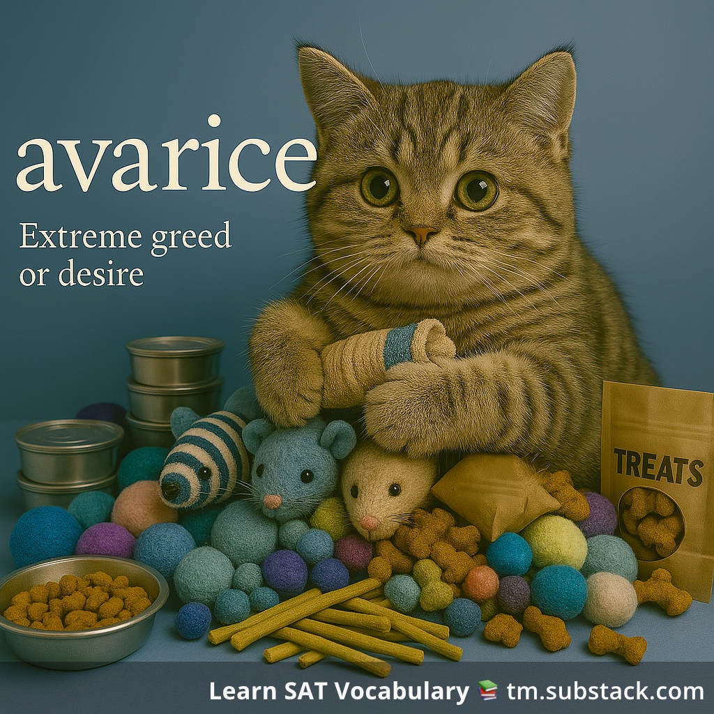 avarice greedy
