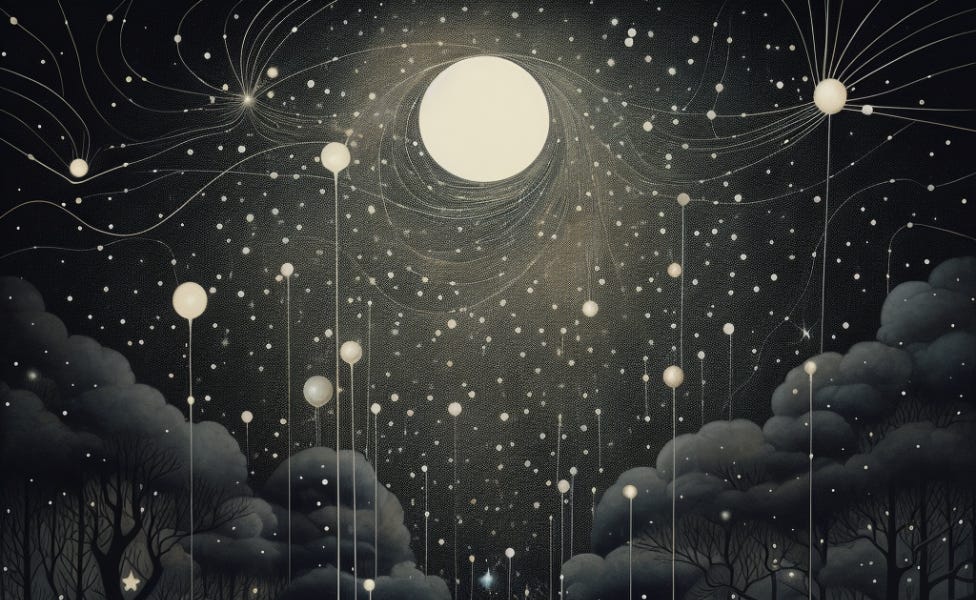 A Touch of Randomness Makes The Magic Sparkle • A Python `turtle` Animation