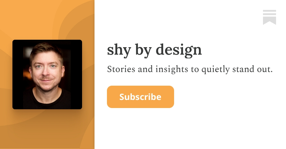 shy by design | Michael Thompson | Substack