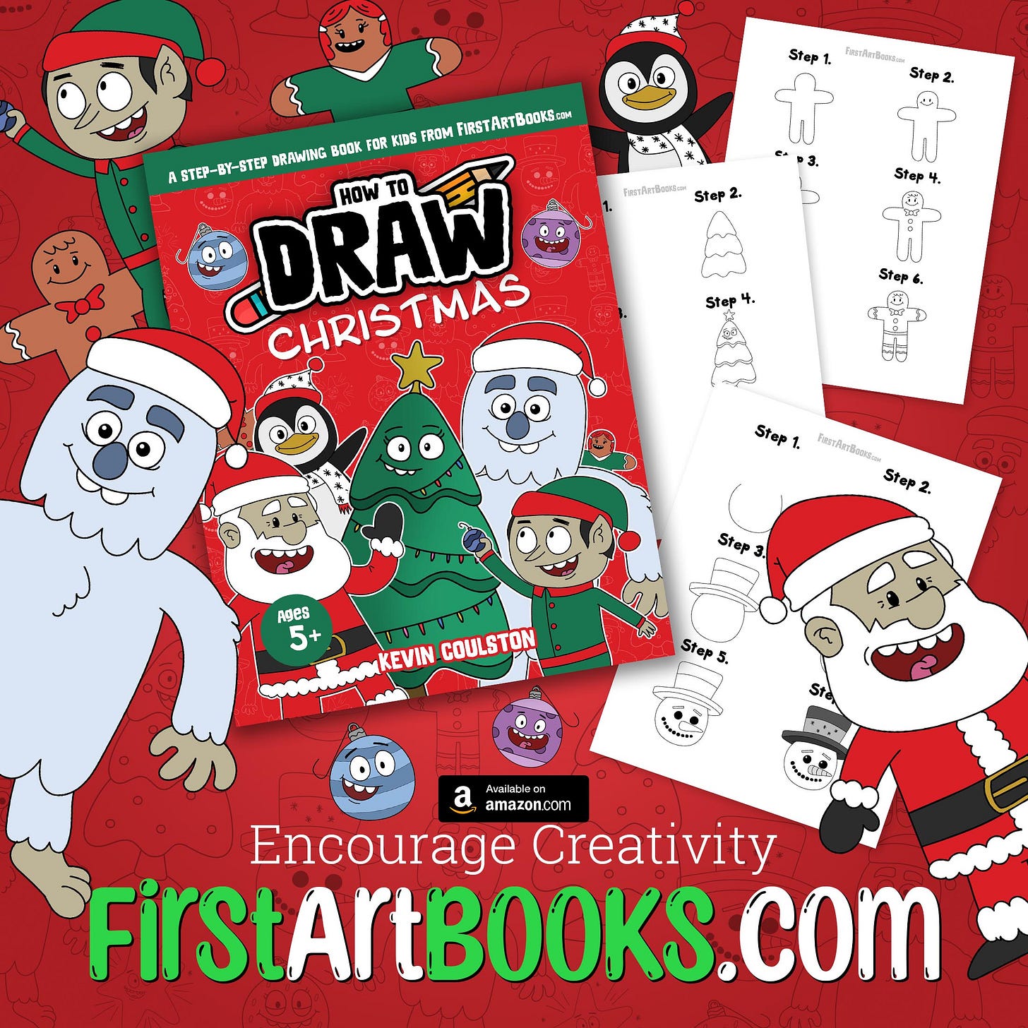 Learn How to Draw A Christmas Cookie | A Free Step-by-Step Drawing Page ...