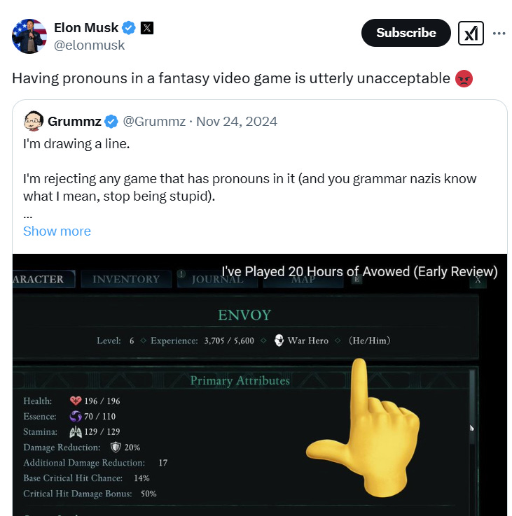 'Avowed' Fails To Hit 20,000 Peak Concurrent Players On Release Day