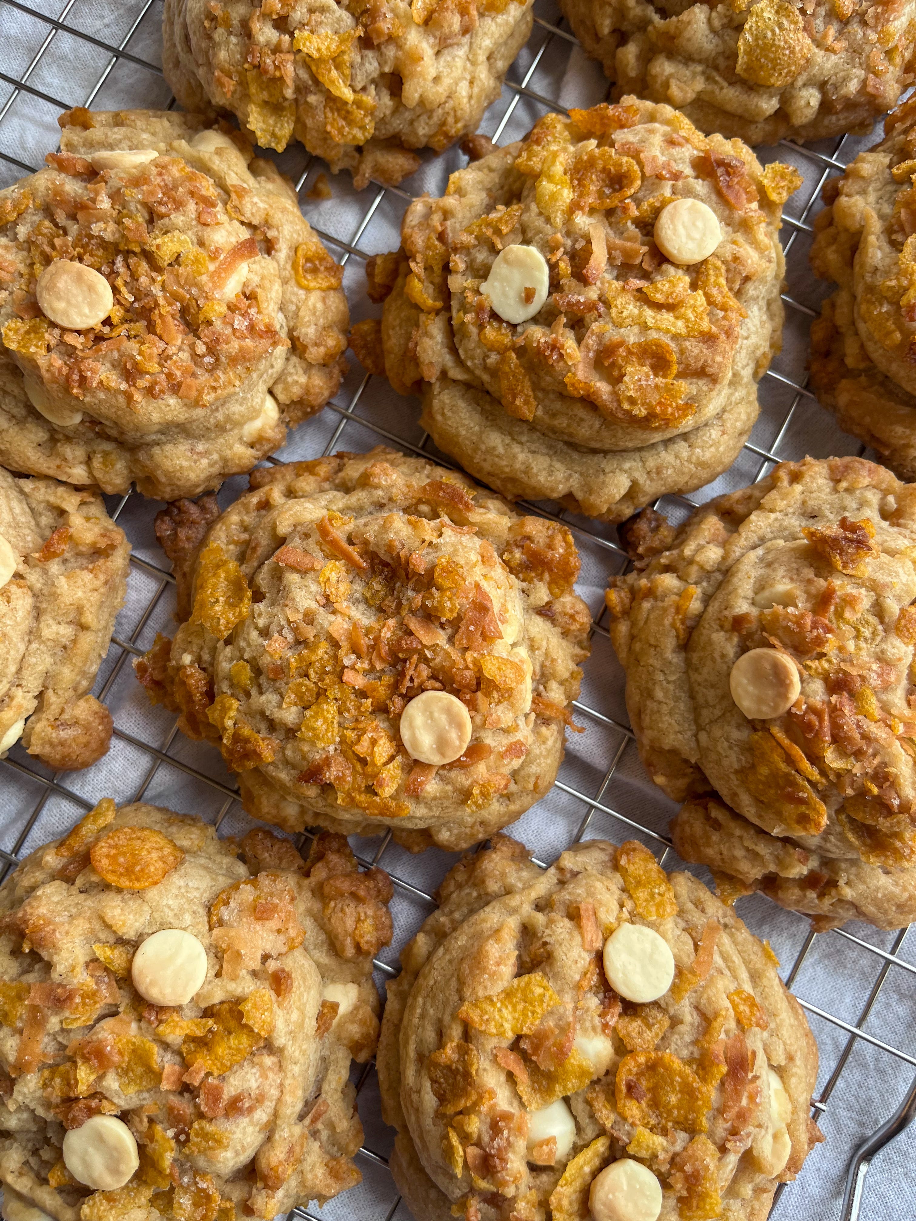 Coconut Cornflake Crunch Cookies - by Rachael Cirasa