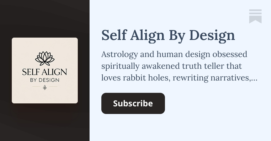 Self Align By Design | Substack