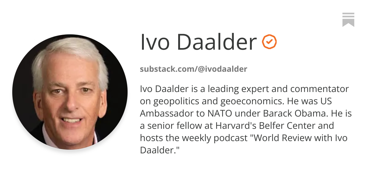 Ivo Daalder | Substack