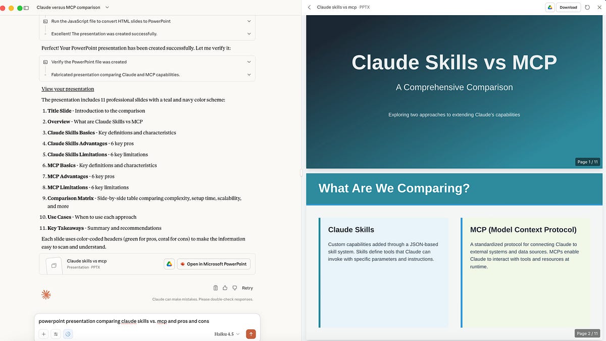 Claude Skills vs. MCP: A Practical Comparison