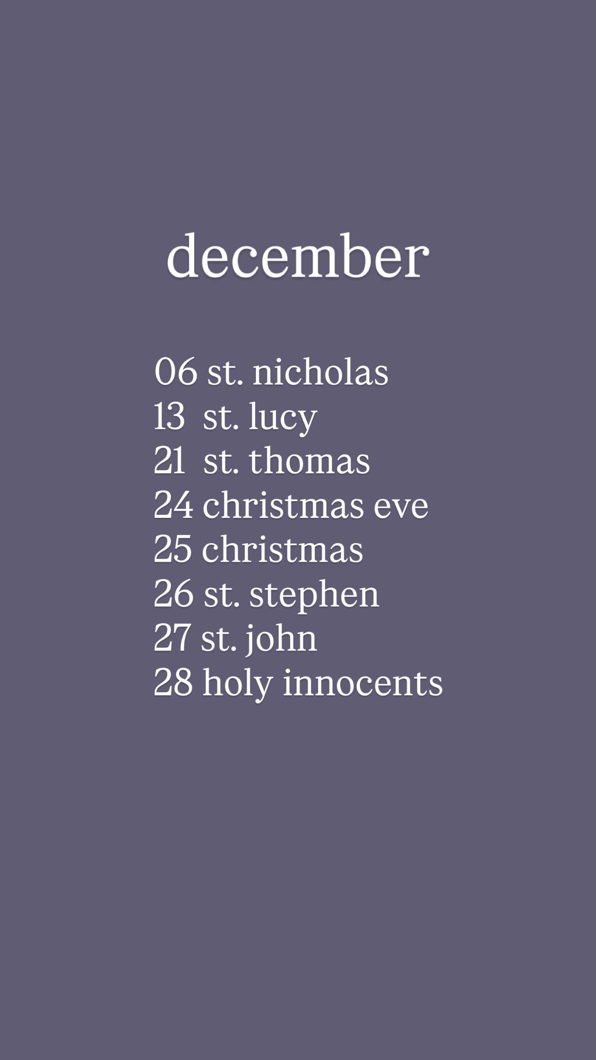Celebrating December in the Liturgical Year