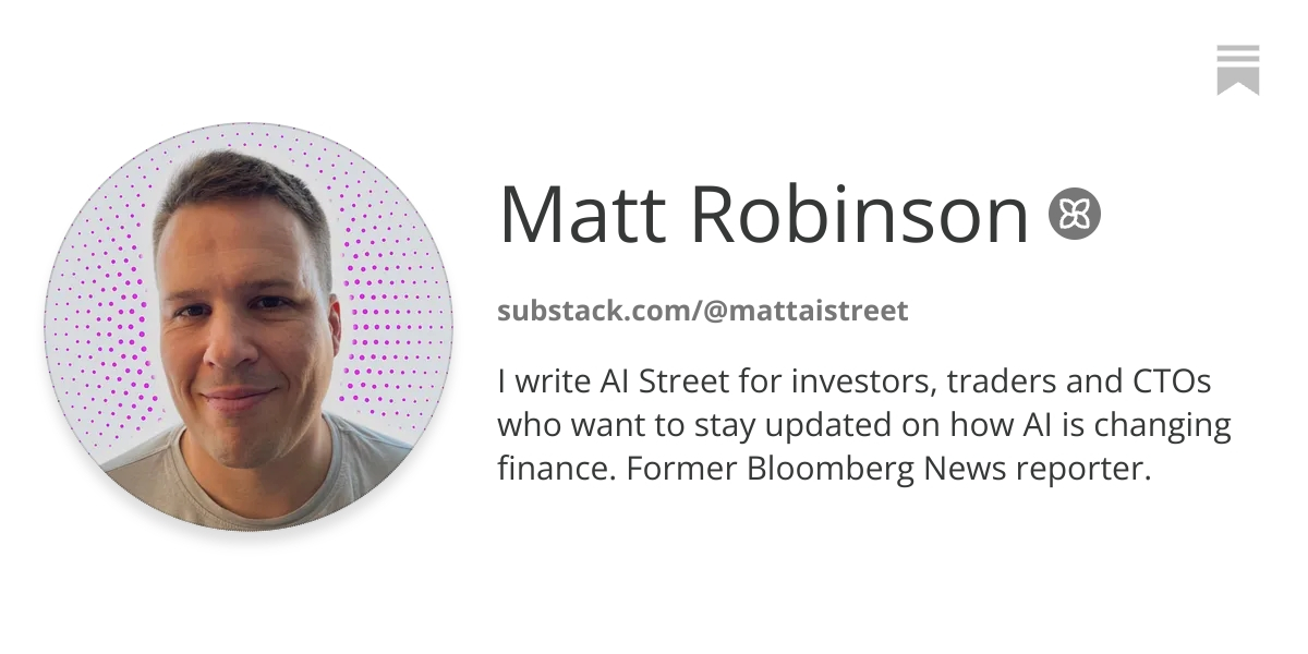 Matt Robinson | Substack