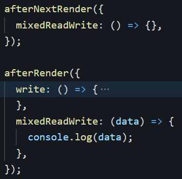 Angular afterRender (afterEveryRender) & afterNextRender NEW phases API