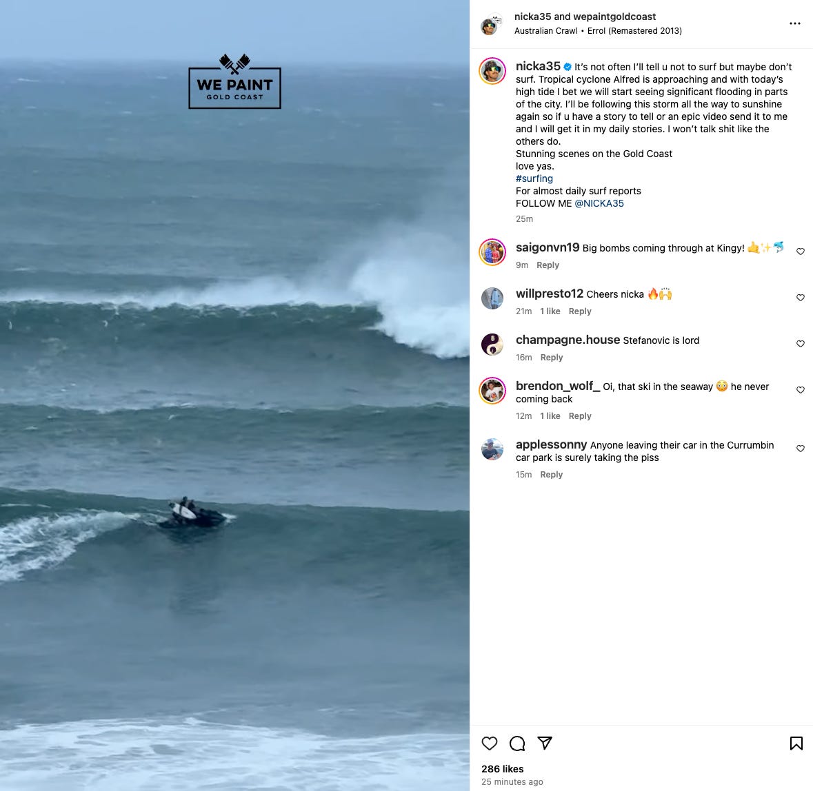 SPECIAL EDITION: GC related Cyclone Alfred and weather live links