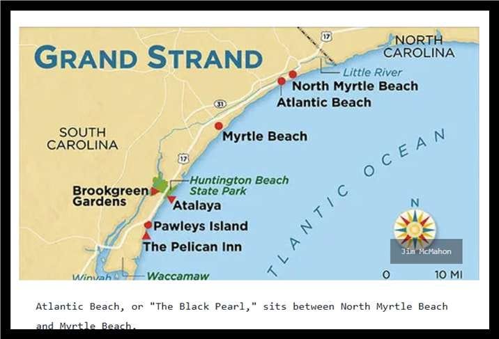 THE BLACK BEACH – THE BLACK PEARL Atlantic Beach, South Carolina
