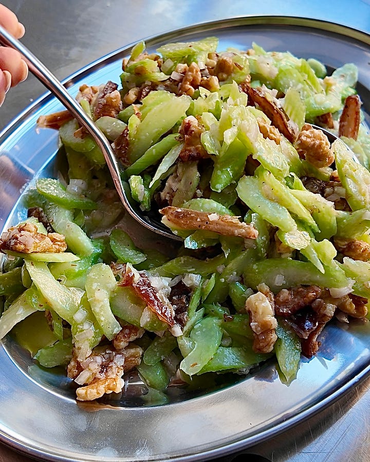 green celery salad