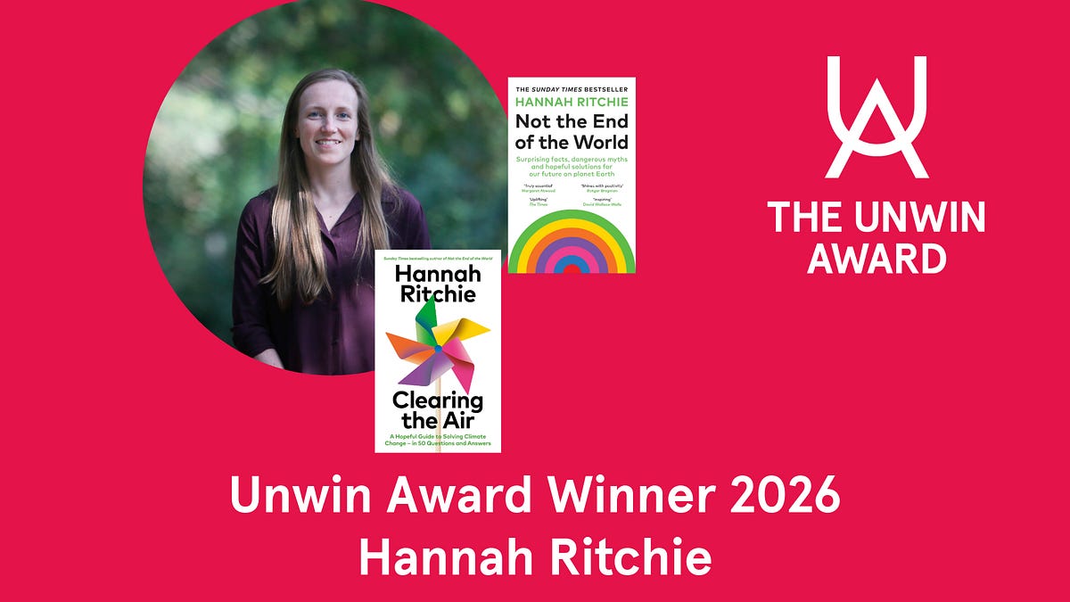 Receiving the Unwin Award - by Hannah Ritchie