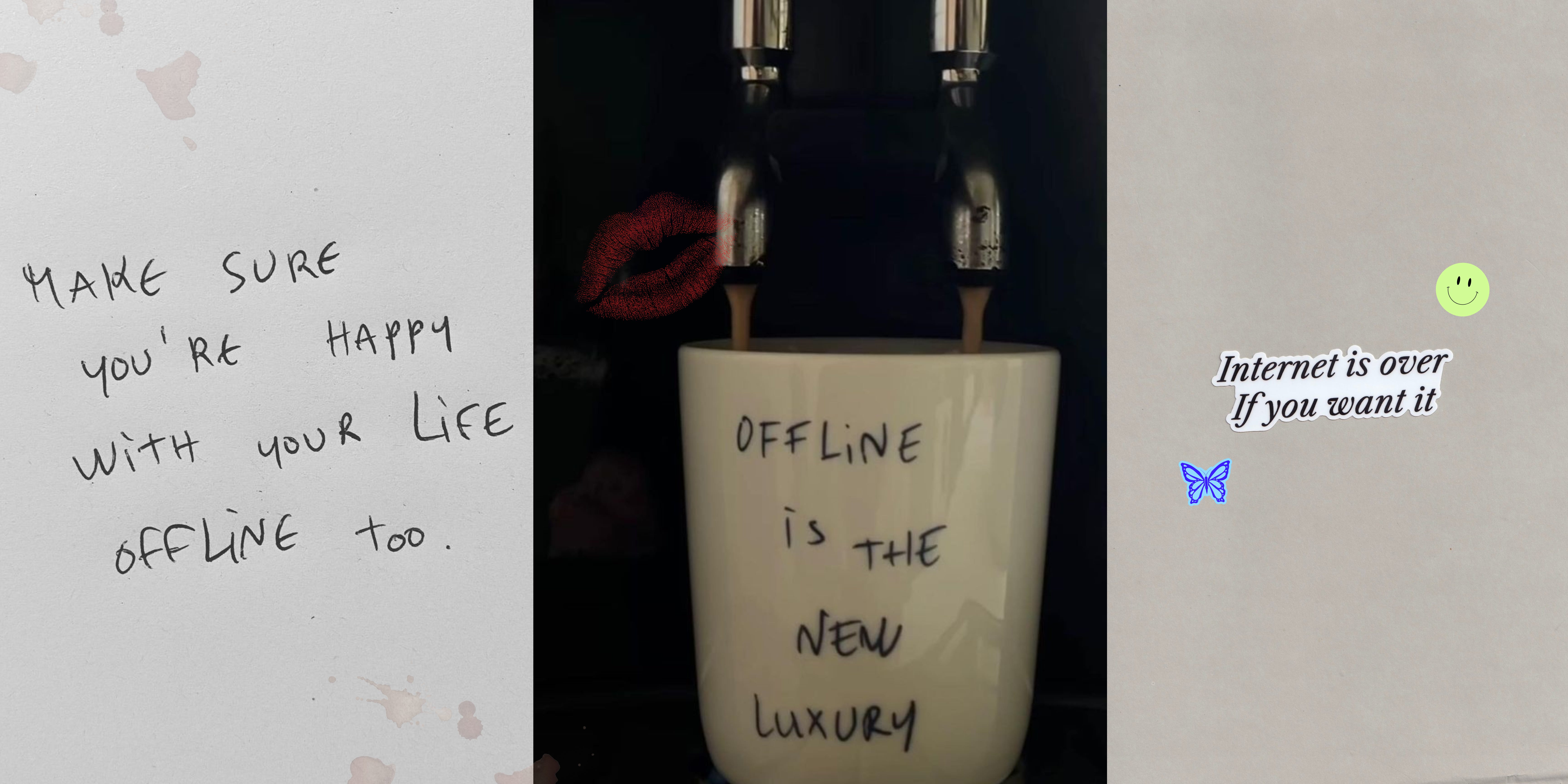 yes, being offline is the new luxury. - by sarah