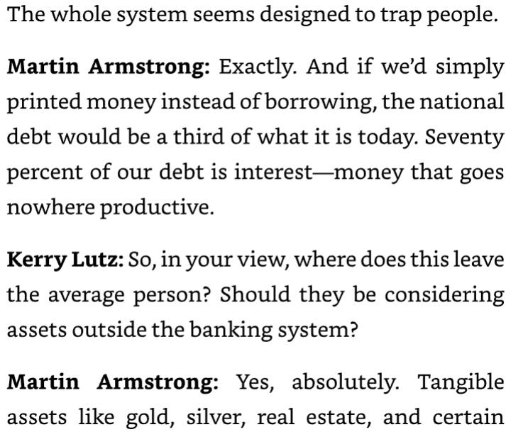 Martin Armstrong: Hyperinflation is Probable