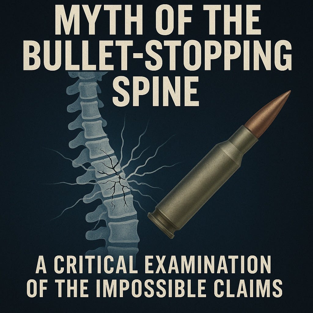 The Myth of the “Bullet-Stopping Spine”: A Critical Examination