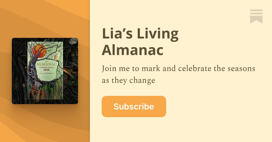 Lia’s Living Almanac | Lia Leendertz | Substack