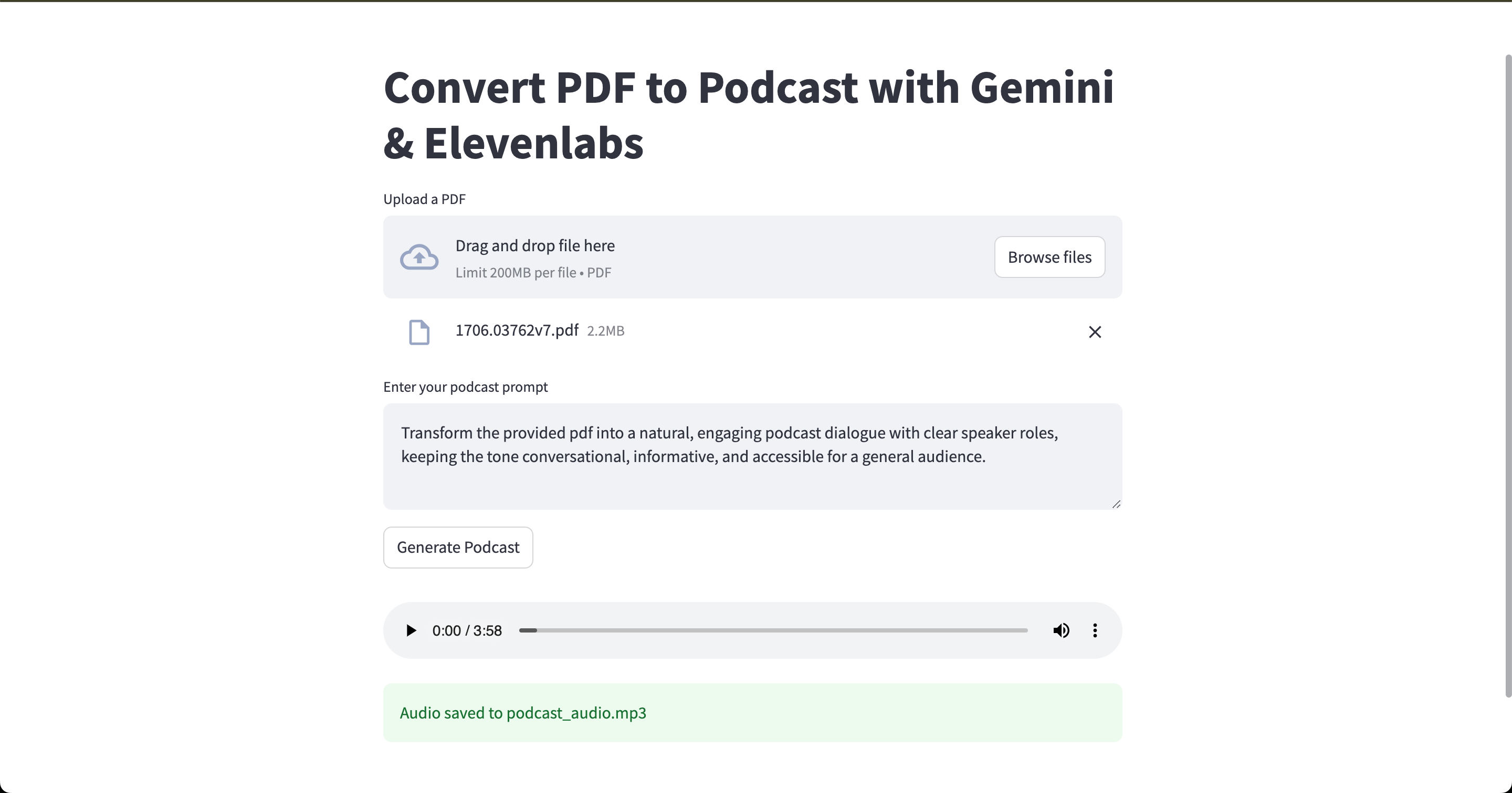 NotebookLM with Gemini and Elevenlabs (Detailed Documentation)