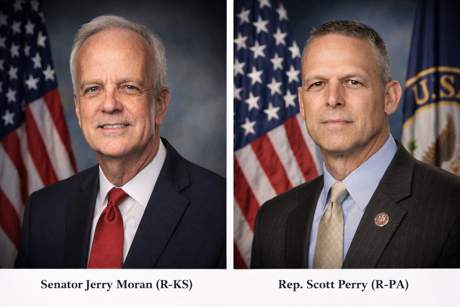 Senator Jerry Moran, Representative Scott Perry, and the Republican ...