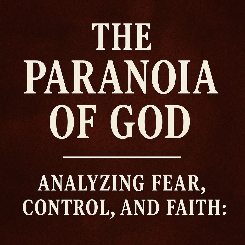 The Paranoia of God - by Ray Taylor Ph.D
