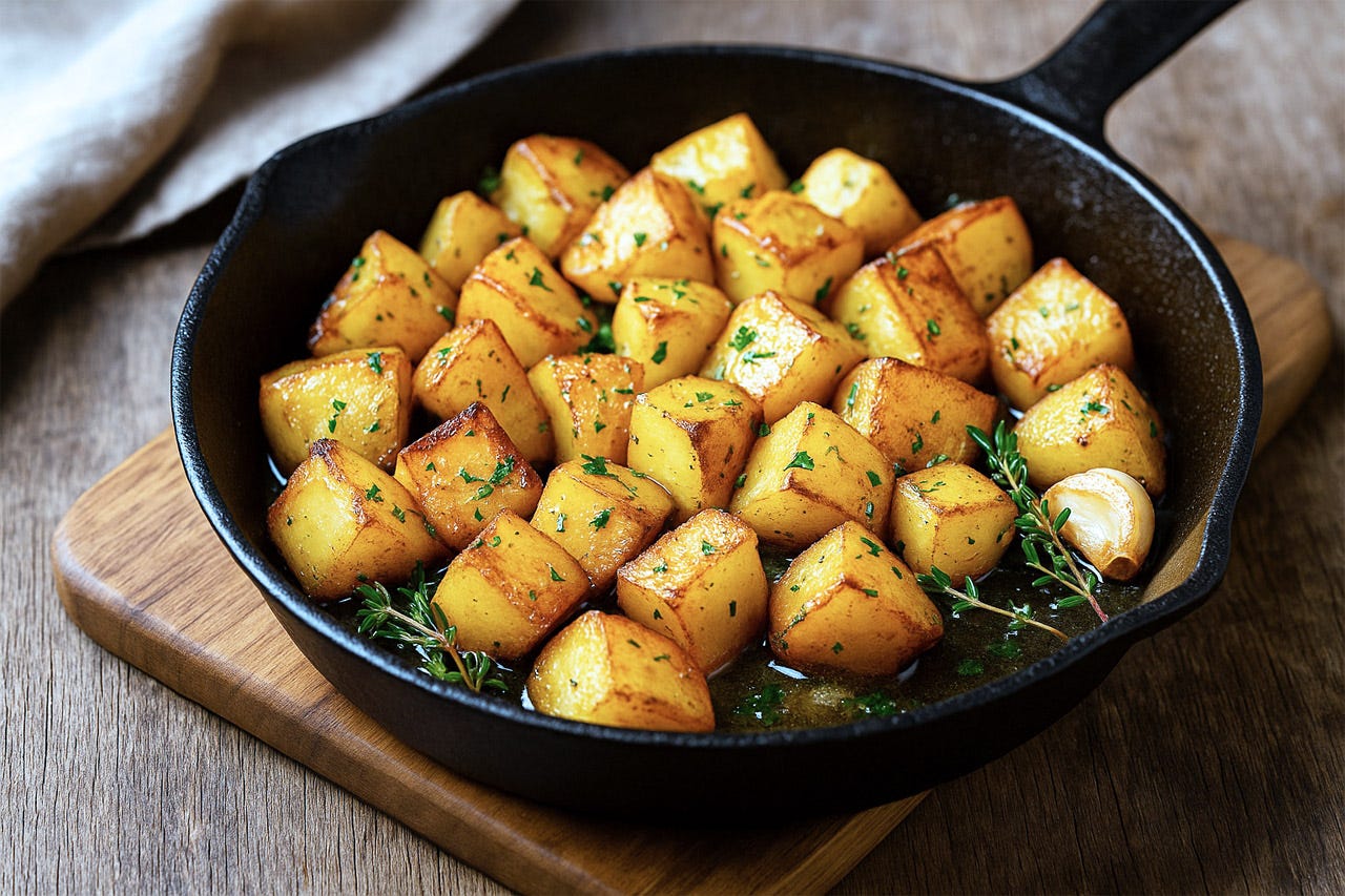 Patatas risoladas o Pommes de terre rissolées