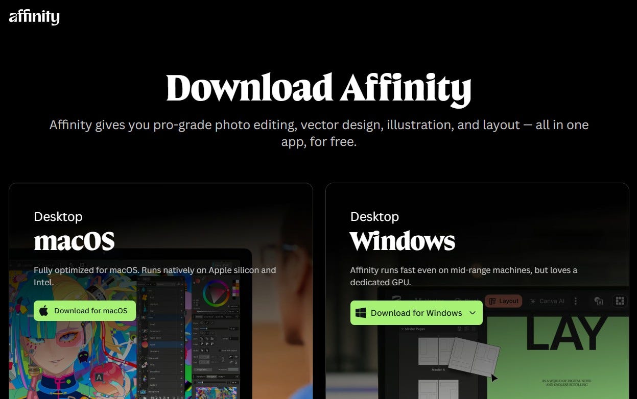 How To Get Started With Affinity by Canva - by E A Carter
