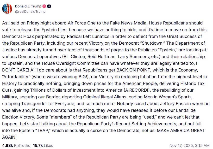 Epstein, Nothingburger – USSA News | The Tea Party's Front Page.