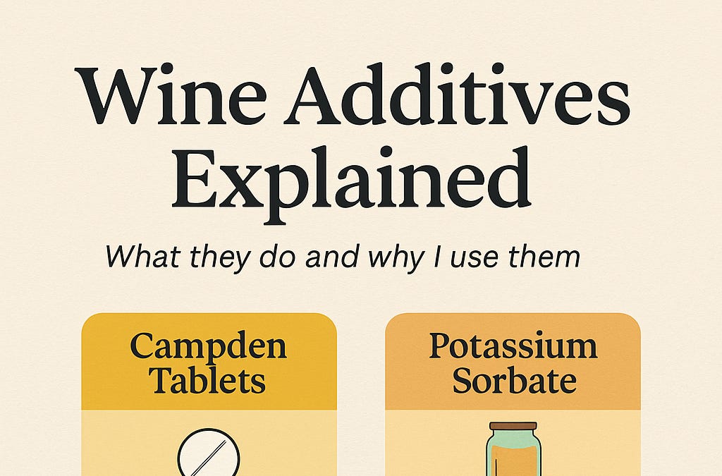 Wine Additives Explained: What They Do and Why I Use Them
