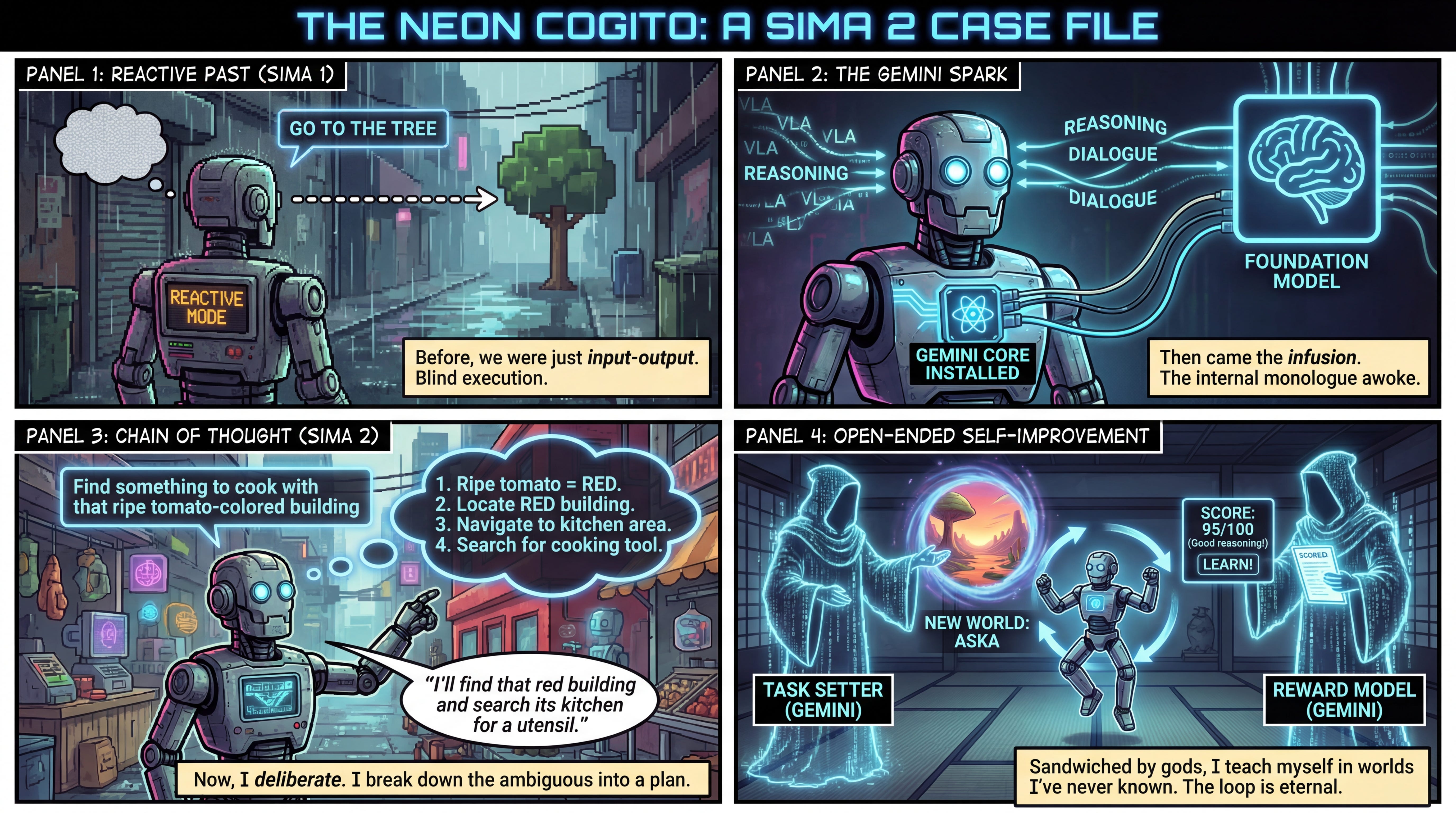 SIMA 2: A Generalist Embodied Agent for Virtual Worlds