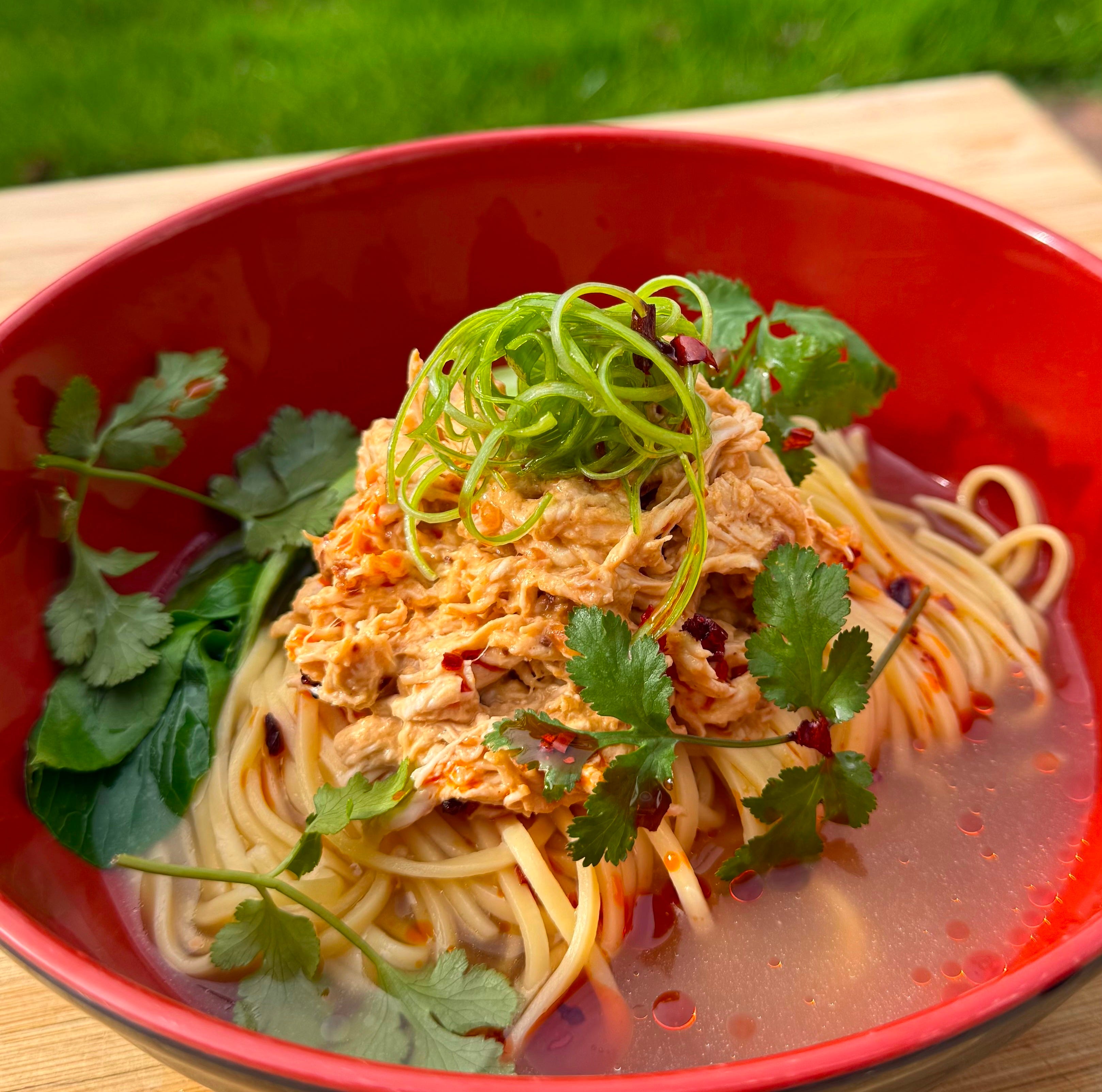 Sesame Chicken Noodle Soup - Chef Anna Frazer