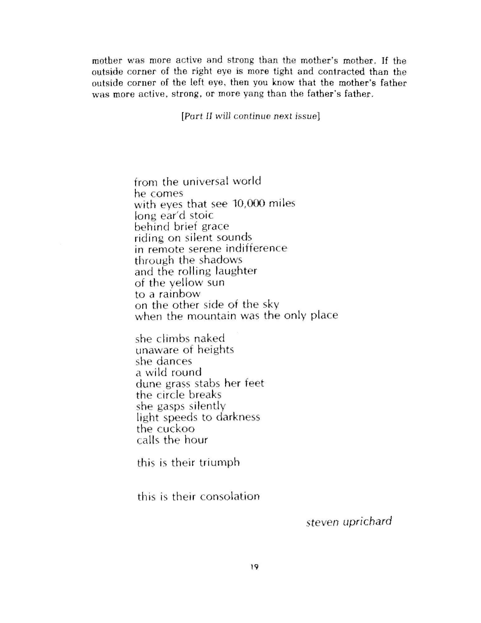 The Order Of The Universe Magazine Volume V, No. 9 (1977)