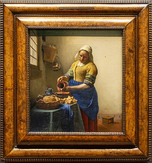 The Milkmaid by Johannes Vermeer: A Masterpiece of Light, Labor, and ...