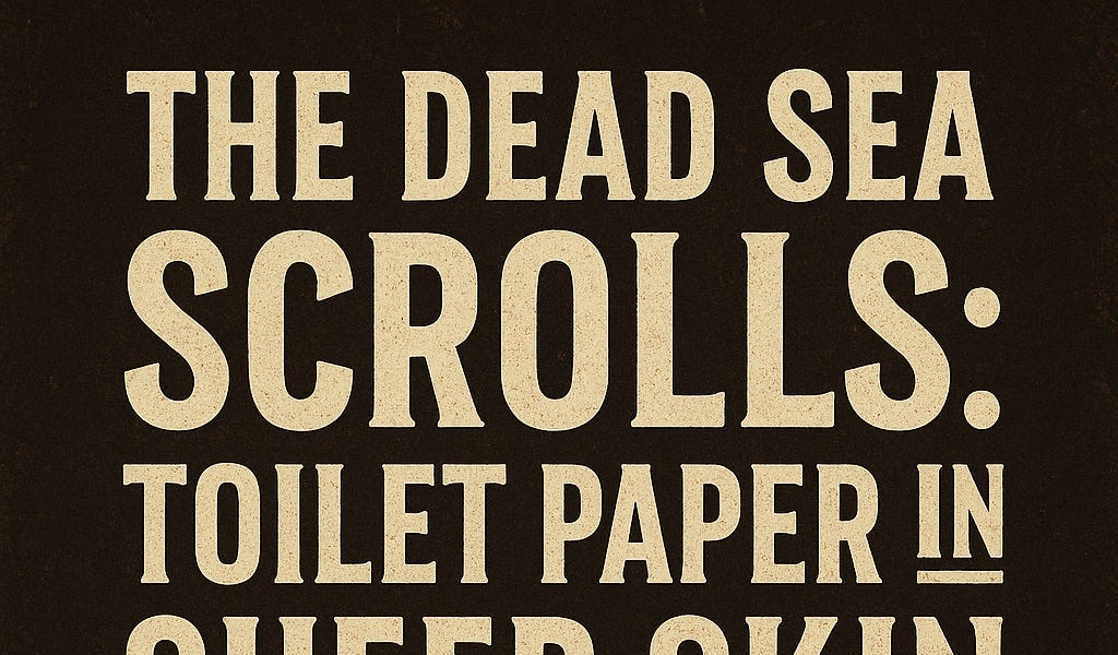 The Dead Sea Scrolls: Toilet Paper in Sheep Skin