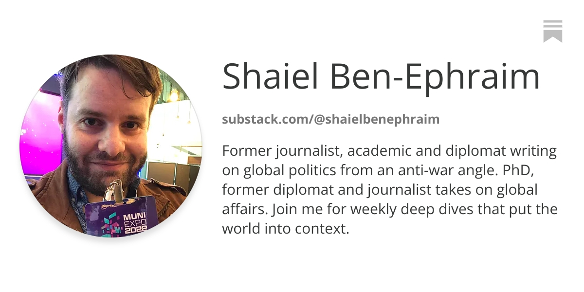 Shaiel Ben-Ephraim | Substack